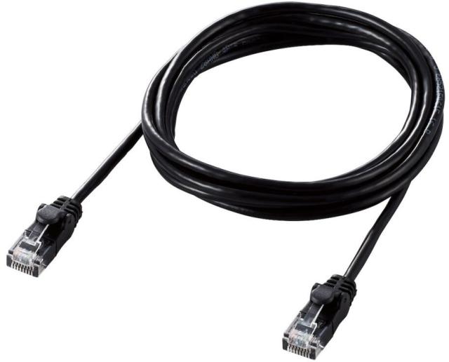 ELECOM エレコム CAT5E準拠 やわらかLANケーブル 2m ブラック LD-CTY/BK2の通販はau PAY マーケット - ムラウチドットコム | au PAY マーケット－通販サイト