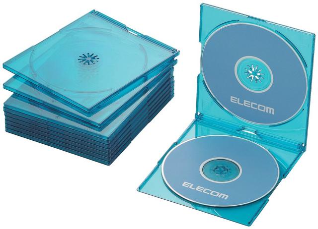ELECOM エレコム Blu-ray/DVD/CDスリムプラケース/2枚収納/10パック/クリアブルー CCD-JSCSW10CBUの通販はau PAY マーケット - ムラウチドットコム ...
