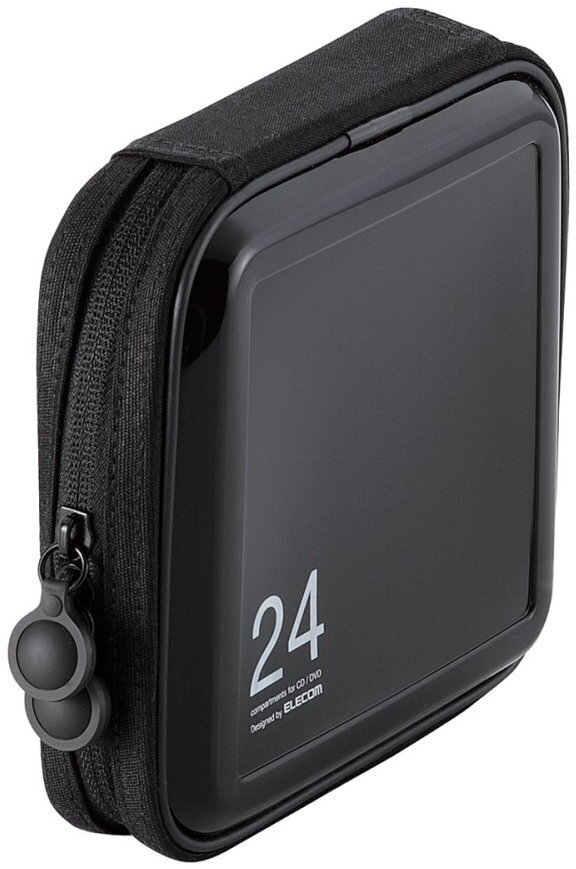 ELECOM エレコム CD/DVDケース/セミハード/ファスナー付/24枚入/ブラック CCD-H24BKの通販はau PAY マーケット - ムラウチドットコム | au PAY ...