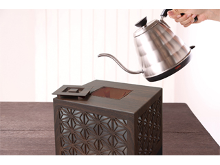 TEKNOS テクノス EL-C35L(DB)組子調 超音波加湿器 3.5L（木目ダークブラウン）