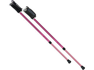 SINANO シナノ ウォーキング ポール 杖 ステッキ そふと安心2本杖 ピンク 650181