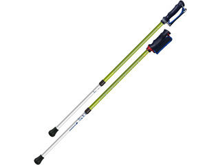 SINANO シナノ ウォーキング ポール 杖 ステッキ 抗ウイルスあんしん2本杖 グリーン 伸縮 抗ウイルス加工 650200