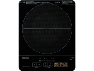 IRIS OHYAMA アイリスオーヤマ IHC-T43-B ブラック 薄型IHクッキングヒーター 1400W