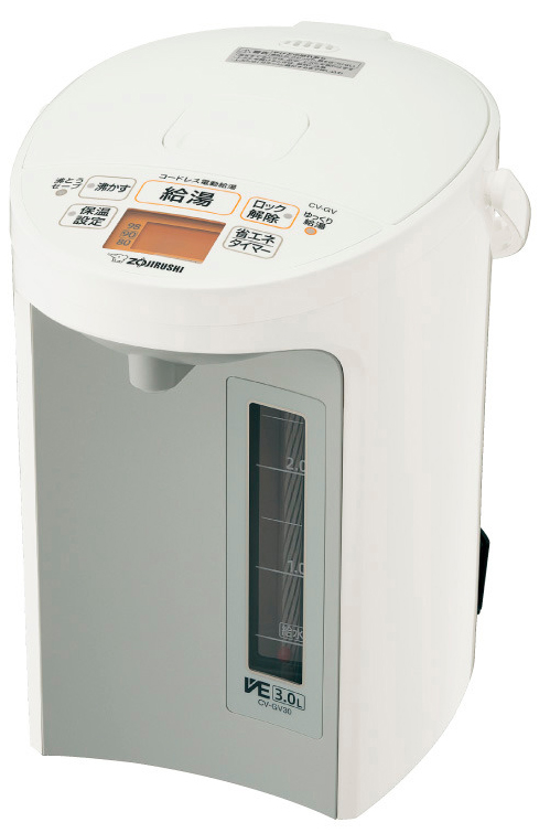 ZOJIRUSHI 象印 CV-GV30-WA(ホワイト)　優湯生[マイコン沸とう]VE電気まほうびん 3.0L