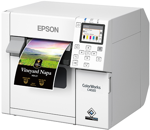 EPSON エプソン キャンセル不可 カラーラベルプリンター/4インチ幅ロール/マット顔料インク搭載/オートカッター CW-C4020M