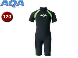 AQA エーキューエー KW4504A-5712 キッズスーツ スプリングII 【120】 （ブラック×ライム）