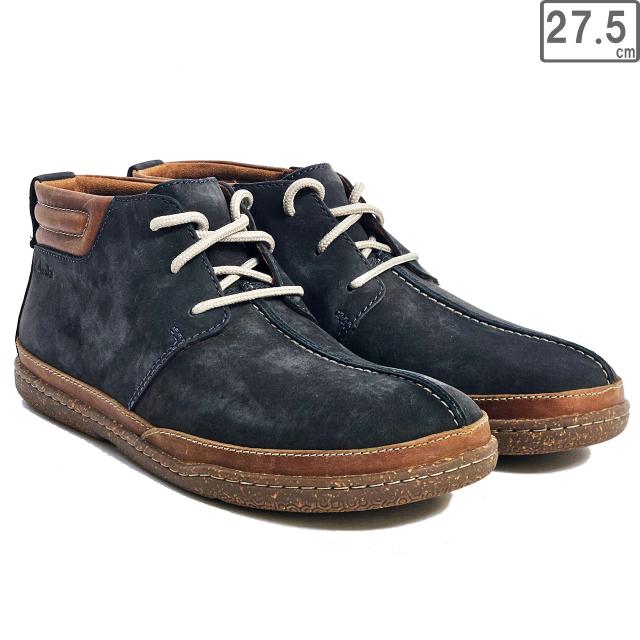 clarks クラークス 【メンズ】Trapell Mid トラペルミッド【UK9.5/27.5cm】【ネイビーヌバック】 26122271