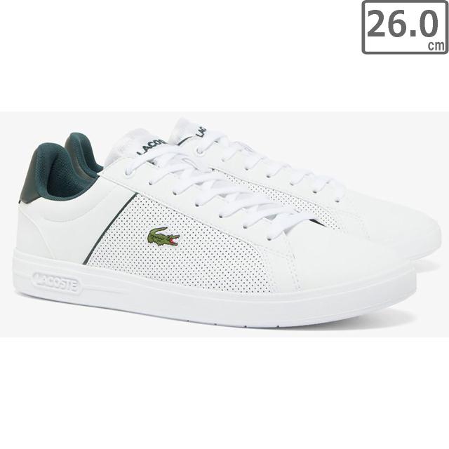 LACOSTE ラコステ 【メンズ】LITE BASE 224 1 SMA 【ホワイト×ダークグリーン】【UK7.5/26.0cm】 48SMA0113