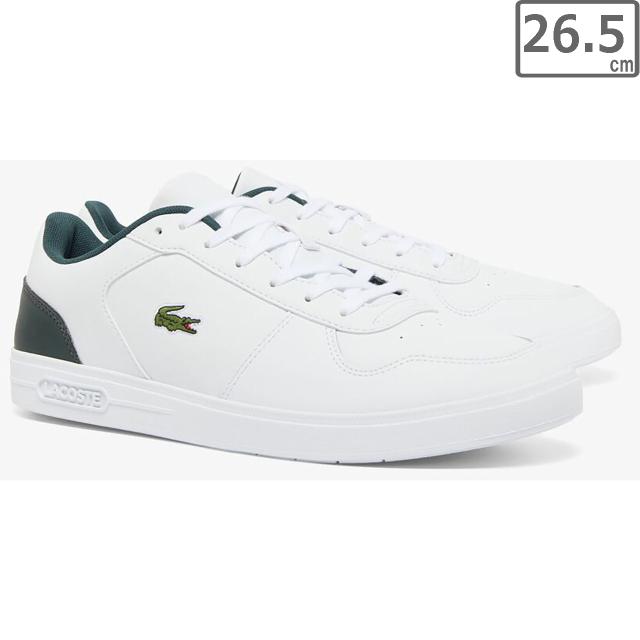 LACOSTE ラコステ 【メンズ】T-BASE 224 1 SMA 【ホワイト×ダークグリーン】【UK8/26.5cm】 48SMA0114