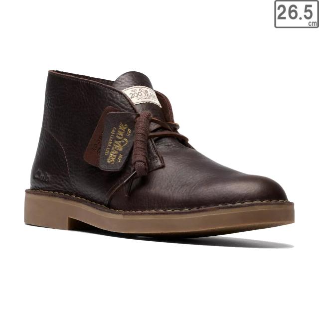 clarks クラークス 【メンズ】デザートブーツ エボ 【ダークブラウンレザー】【UK8.5/26.5cm】 26183363