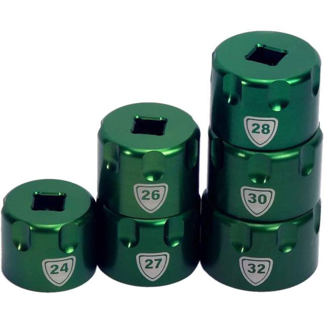 (取寄) アビーバイクツール サスペンション トップ キャップ ソケッツ Abbey Bike Tools Suspension Top Cap Sockets Green