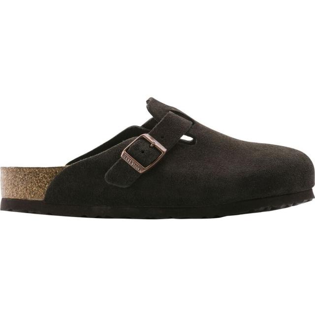 (取寄) ビルケンシュトック レディース ボストン ソフト フットベッド スエード クロッグ - ウィメンズ Birkenstock women Boston Soft Footbed Suede Clog - Women's Mocha Suede
