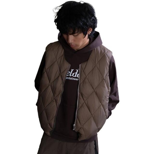(取寄) アフィールドアウト メンズ ストーン パファー ベスト - メンズ Afield Out men Stone Puffer Vest - Men's Brown