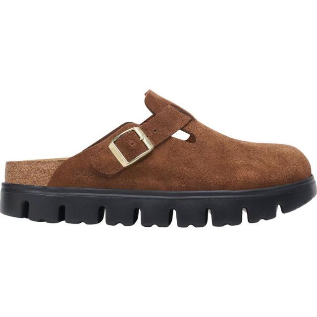 (取寄) ビルケンシュトック レディース ボストン チャンキー ナロー クロッグ - ウィメンズ Birkenstock women Boston Chunky Narrow Clog - Women's Dark Tea Suede