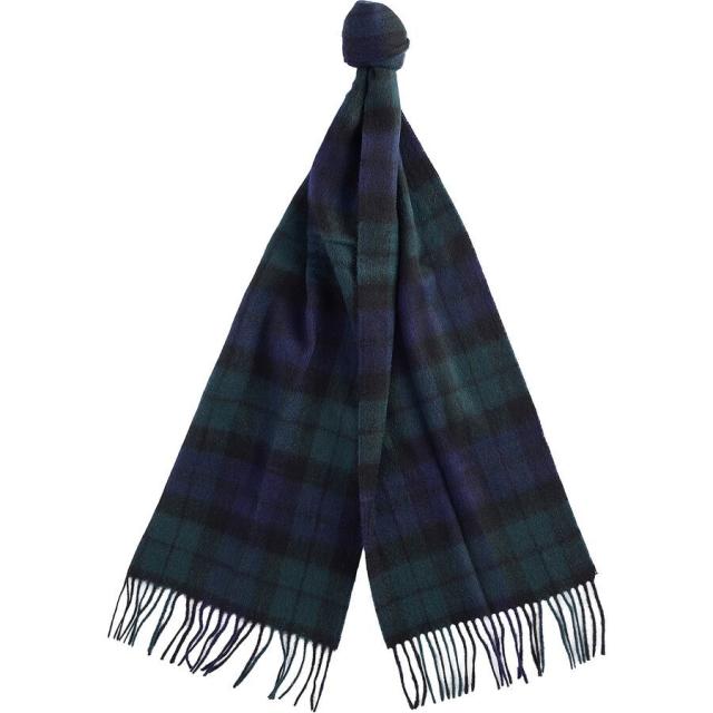 (取寄) バブアー ニュー チェック タータン スカーフ Barbour New Check Tartan Scarf Black Watch