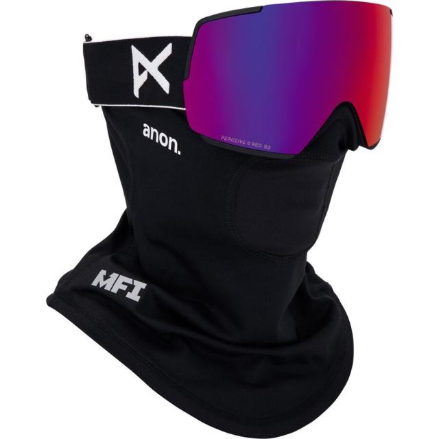 (取寄) アノン M5 ゴーグルズ + MFI マスク Anon M5 Goggles + MFI Mask Black/Perceive Sunny Red