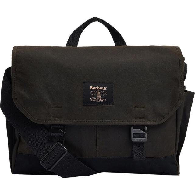 (取寄) バブアー フィールド ワックス メッセンジャー バッグ Barbour Field Wax Messenger Bag Olive
