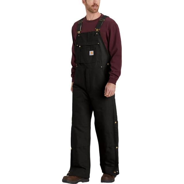 (取寄) カーハート メンズ ルーズ フィット ファーム ダック インサレーテッド ビブ オーバーオール - メンズ Carhartt men Loose Fit Firm Duck Insulated Bib Overall - Men's Black