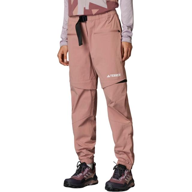 (取寄) アディダステレックス レディース ユーティリタス ハイキング ジップ オフ パンツ - ウィメンズ Adidas TERREX women Utilitas Hiking Zip Off Pant - Women's Warm Clay