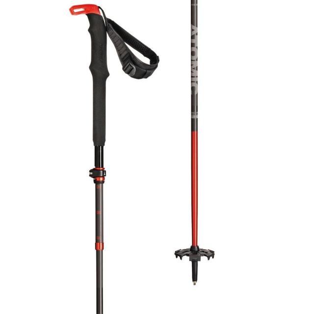 (取寄) アトミック BCT マウンテニアリング カーボン SQS スキー ポールズ Atomic BCT Mountaineering Carbon SQS Ski Poles Grey/Red