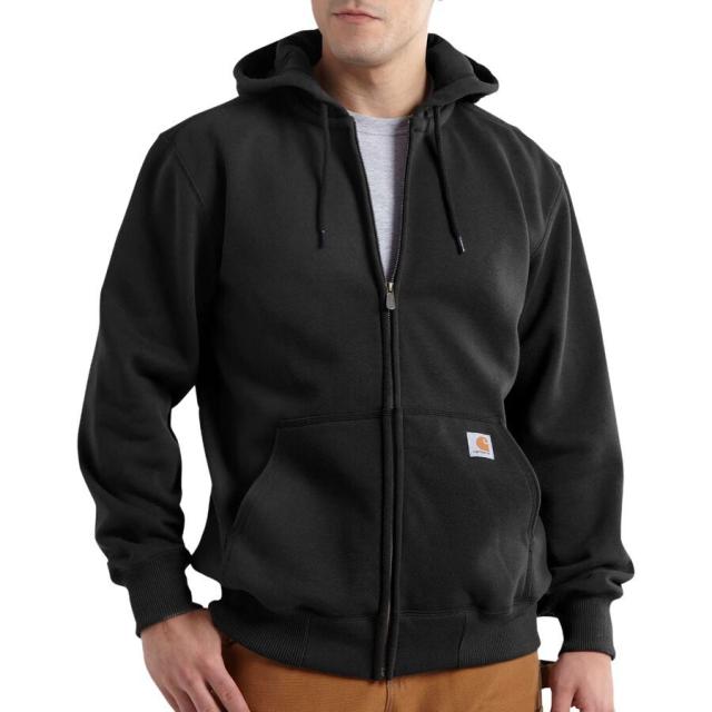 (取寄) カーハート メンズ レイン ディフェンダー パクストン フルジップ フーデット スウェットシャツ - メンズ Carhartt men Rain Defender Paxton Full-Zip Hooded Sweatshirt - Men's Black