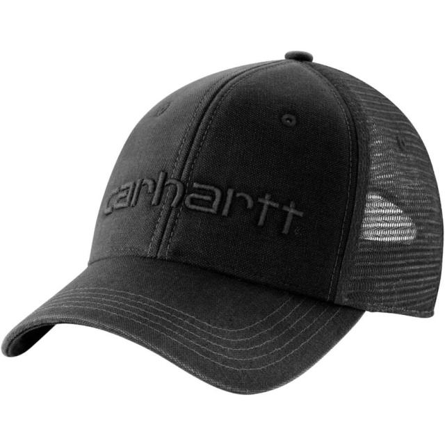 (取寄) カーハート キャンバス メッシュ-バック ロゴ グラフィック キャップ Carhartt Canvas Mesh-Back Logo Graphic Cap Black