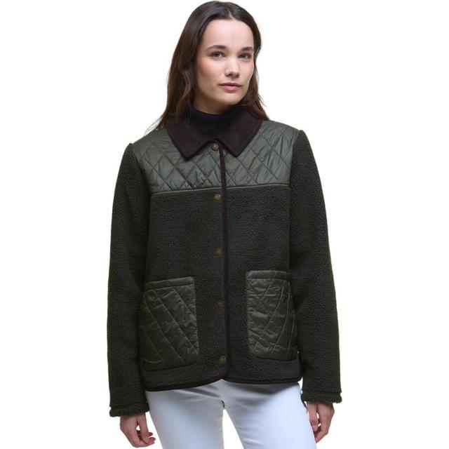 (取寄) バブアー レディース ローレル フリース ジャケット - ウィメンズ Barbour women Laurel Fleece Jacket - Women's Olive/Sage