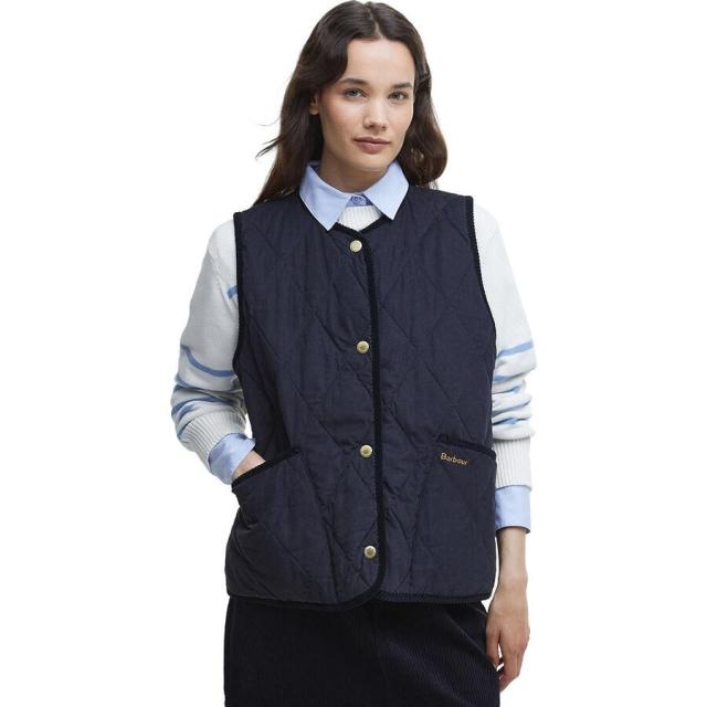 (取寄) バブアー レディース セシリー ジレ - ウィメンズ Barbour women Cecily Gilet - Women's Dark Navy/Sky Dress Tartan