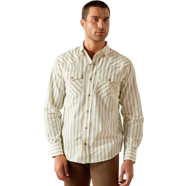 (取寄) アリアット メンズ ハンフォード レトロ フィット シャツ - メンズ Ariat men Hanford Retro Fit Shirt - Men's Cream