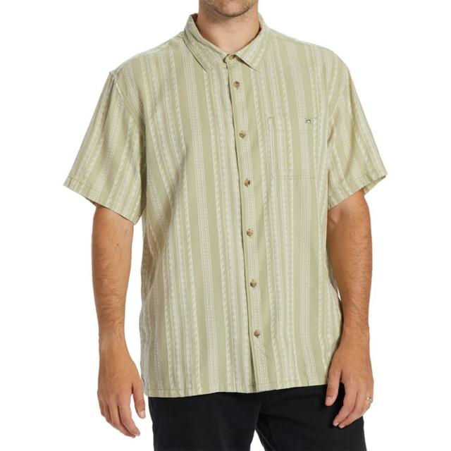 (取寄) ビラボン メンズ サンデーズ ジャカード ショートスリーブ シャツ - メンズ Billabong men Sundays Jacquard Short-Sleeve Shirt - Men's Sage