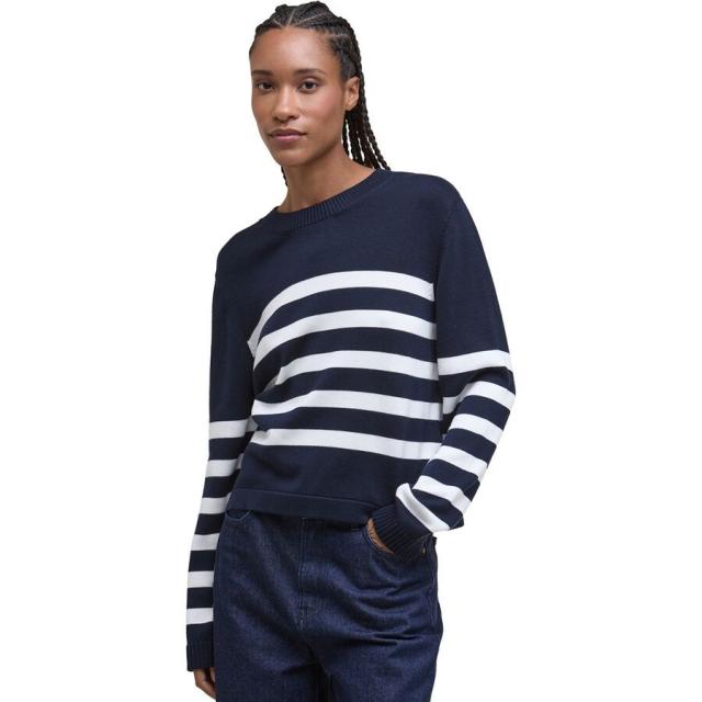 (取寄) バブアー レディース デミ ニット ジャンパー - ウィメンズ Barbour women Demi Knitted Jumper - Women's Dark Navy Stripe