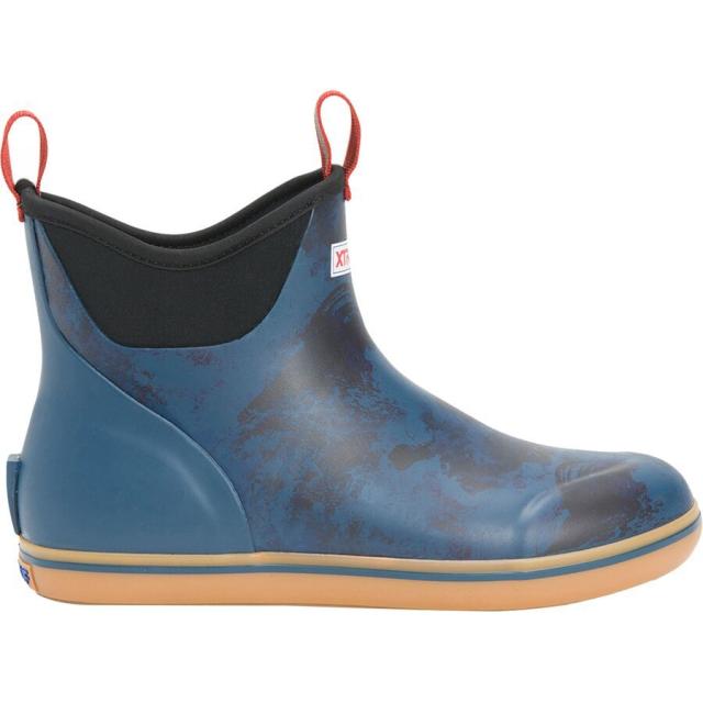 (取寄) エクストラタフ メンズ アンクル デック プリンテッド 6インチ ブーツ - メンズ Xtratuf men Ankle Deck Printed 6in Boot - Men's Navy/Rogue Wave