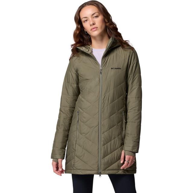 (取寄) コロンビア レディース ヘブンリー ロング フーデット ジャケット - ウィメンズ Columbia women Heavenly Long Hooded Jacket - Women's Stone Green