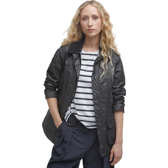 (取寄) バブアー レディース ビードネル ワックス ジャケット - ウィメンズ Barbour women Beadnell Wax Jacket - Women's Black