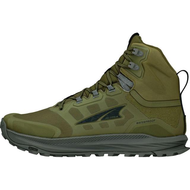 (取寄) アルトラ メンズ ローン ピーク 9 ウォータープルーフ ミッド ハイキング ブーツ - メンズ Altra men Lone Peak 9 Waterproof Mid Hiking Boot - Men's Green