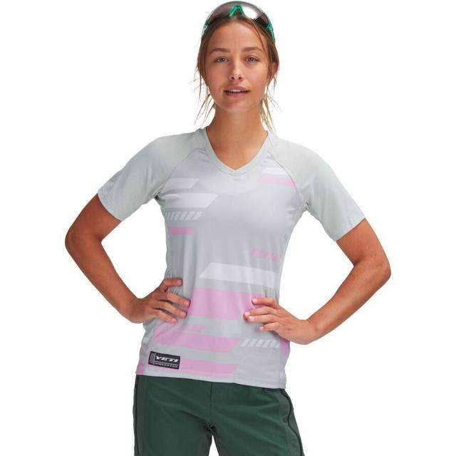 (取寄) イエティサイクルズ レディース エンデューロ ショートスリーブ ジャージ - ウィメンズ Yeti Cycles women Enduro Short-Sleeve Jersey - Women's Smoke Abstract