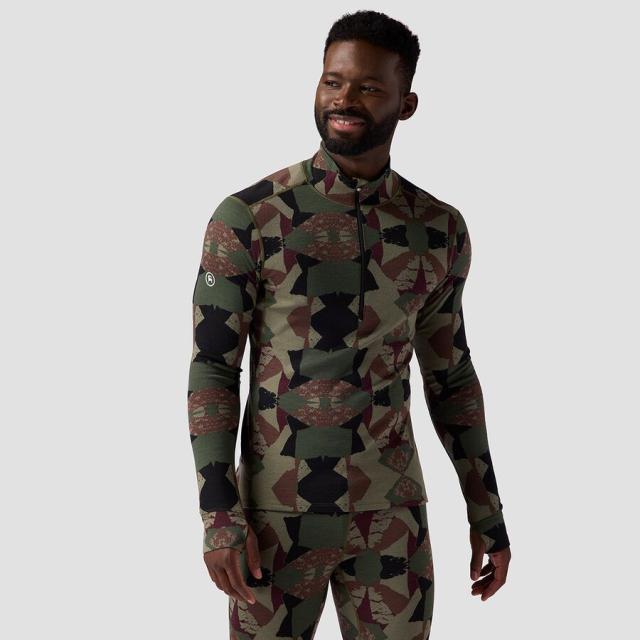 (取寄) バックカントリー メンズ メリノ ミッドウエイト 1/4-ジップ ベースレイヤー— トップ - メンズ Backcountry men Cedars Merino Midweight 1/4-Zip Baselayer Top - Men's Kalamata Geo Collage Print