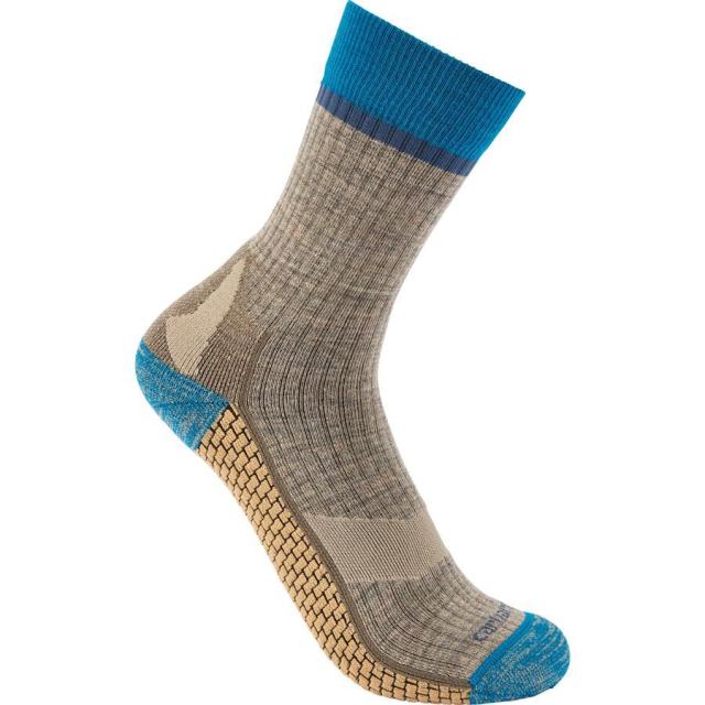 (取寄) レディース フォース グリッド シンセティック-メリノ ウール ソックス - ウィメンズ Carhartt Gloves women Force Grid Synthetic-Merino Wool BlendCrew Sock - Women's Dark Tan Chambray