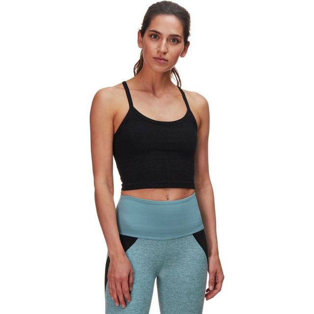 (取寄) ビヨンドヨガ レディース スペースダイ スリム レイサーバック クロップド タンク トップ - ウィメンズ Beyond Yoga women Spacedye Slim Racerback Cropped Tank Top - Women's Darkest Night