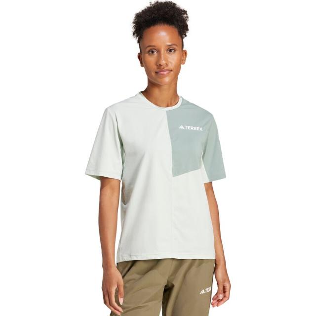(取寄) アディダステレックス レディース マルチ T-シャツ - ウィメンズ Adidas TERREX women Multi T-Shirt - Women's Linen Green