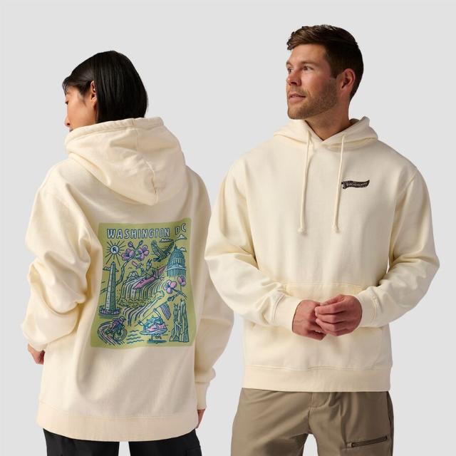 (取寄) バックカントリー ワシントン Dc ポスター ブーディ Backcountry Washington DC Poster Hoodie Vintage White