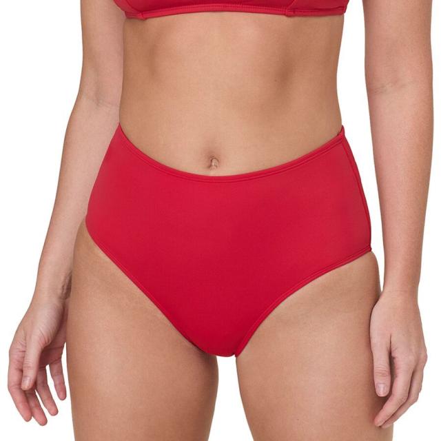 (取寄) アンディ レディース ハイ ウェスト ビキニ ボトム - ウィメンズ Andie women High Waisted Bikini Bottom - Women's Cherry Red