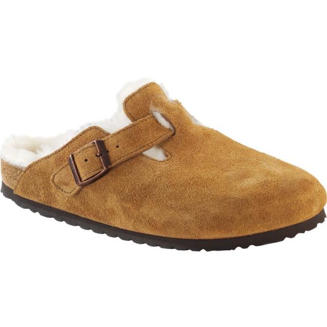 (取寄) ビルケンシュトック メンズ ボストン シアリング ライン シューズ - メンズ Birkenstock men Boston Shearling Lined Shoe - Men's Mink/Natural Suede