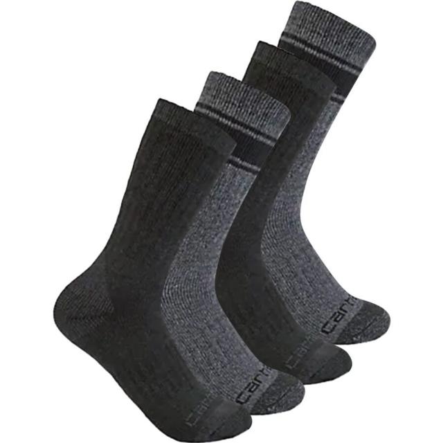(取寄) メンズ クルー ソックス - 4-パック - メンズ Carhartt Gloves men Crew Sock - 4-Pack - Men's Assorted 1