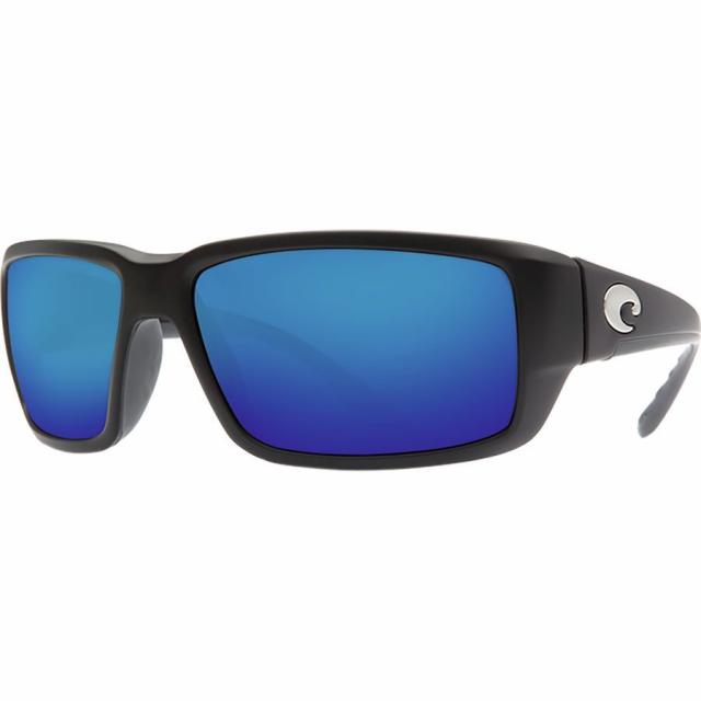 (取寄) コスタ ファンテール 580P ポーラライズド サングラス Costa Fantail 580P Polarized Sunglasses Matte Black Frame/Blue Mirror