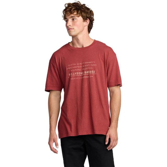 (取寄) ビラボン メンズ ザ ラベル ガレージ レギュラー T-シャツ - メンズ Billabong men The Label Garage Regular T-Shirt - Men's Burnt Red