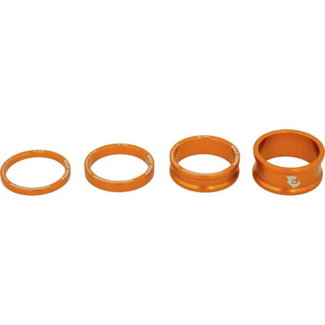 (取寄) ウルフトゥースコンポーネンツ ヘッドセット スペーサー キット Wolf Tooth Components Headset Spacer Kit Orange