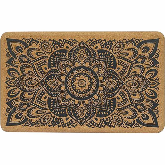 (取寄) ヨガ デザイン ラボ コルク ヨガ ブロック Yoga Design Lab Cork Yoga Block Mandala Black