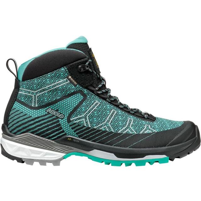 (取寄) アゾロ レディース ファルコン エボ ジャカード GV ハイキング ブーツ - ウィメンズ Asolo women Falcon Evo Jaquard GV Hiking Boot - Women's Black/Aqua Green