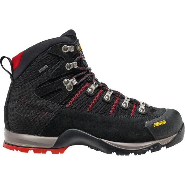 (取寄) アゾロ メンズ フュジティブ Gtx ワイド ハイキング ブーツ - メンズ Asolo men Fugitive GTX Wide Hiking Boot - Men's Black/Red